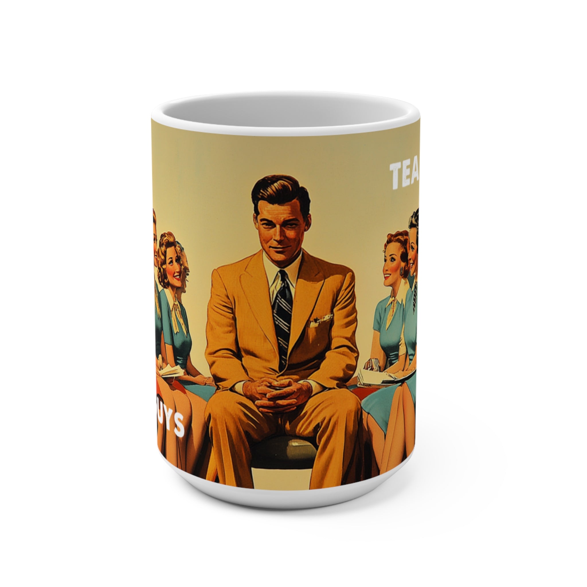 The Draper Vintage Mug - 15oz Masculine Retro Style - Tea For Guys